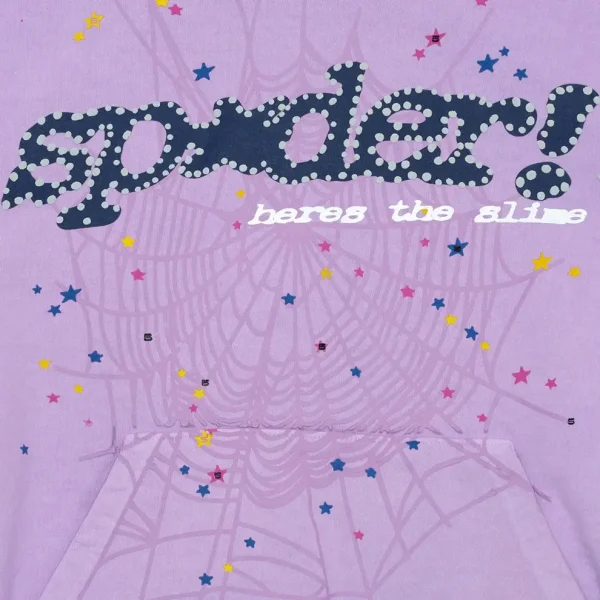 Sp5der Acai Hoodie Purple - Spider Clothing Store
